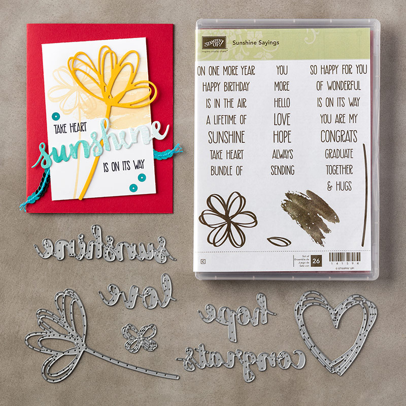Stampin' Up! Sunshine Wishes Love Card