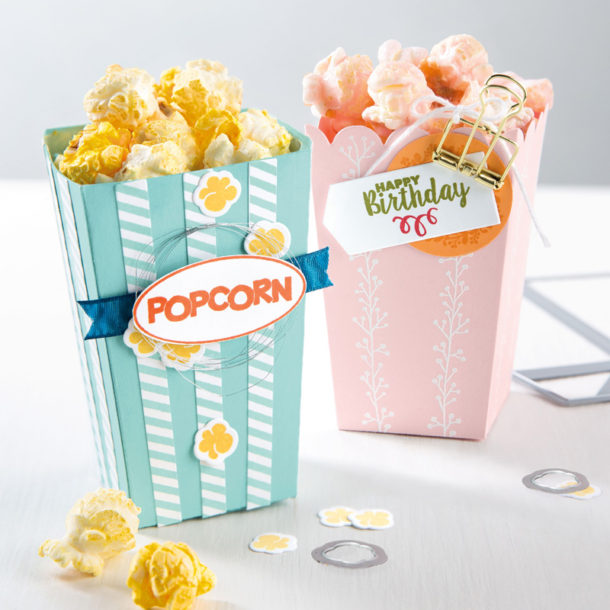 New Stampin' Up! Video: Popcorn Box Thinlits Dies