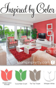 Inspired By Color & Stampin' Up! Flourish Thinlits Dies