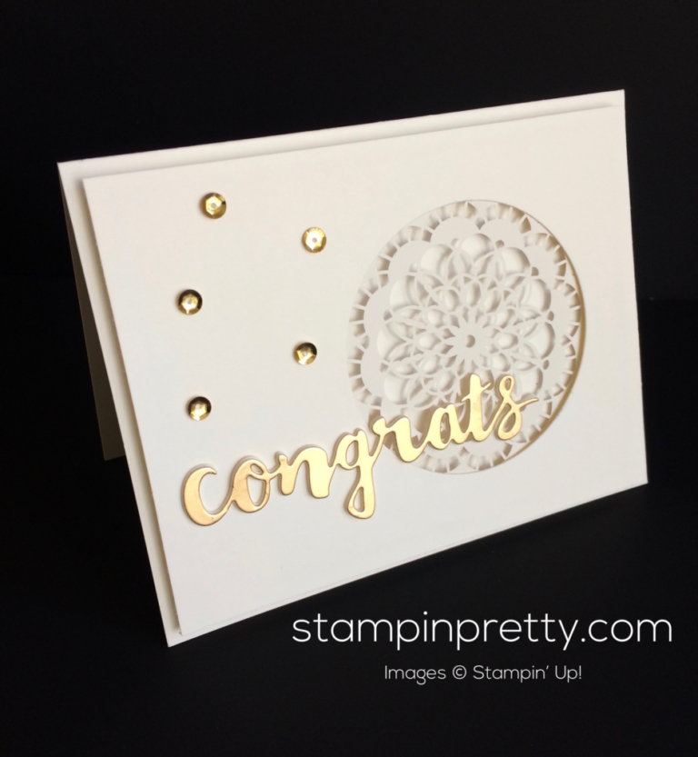 A Golden Congrats Card