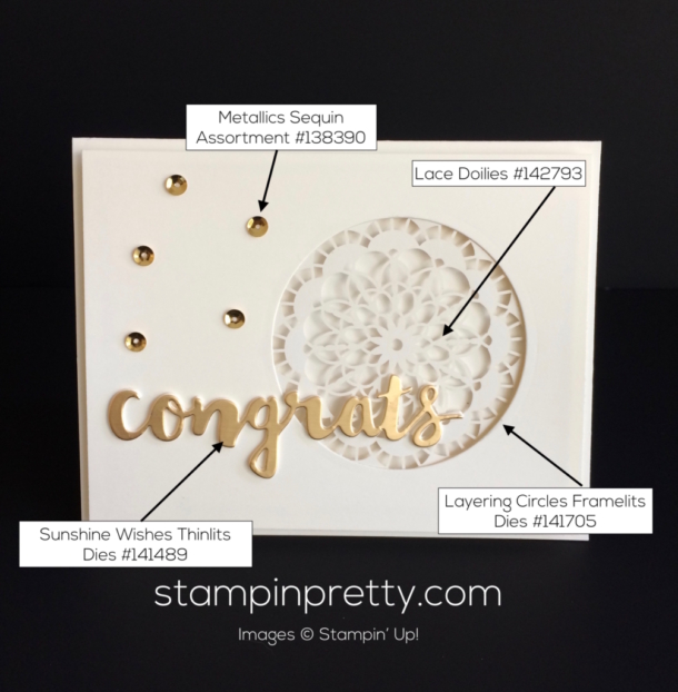 A Golden Congrats Card