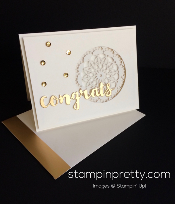 A Golden Congrats Card