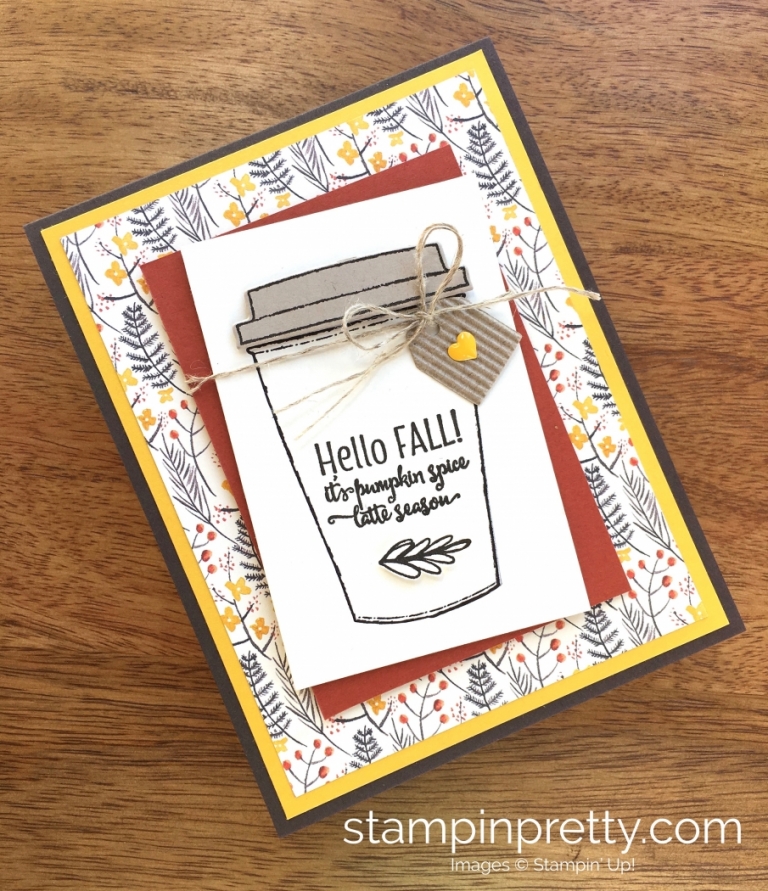 An Autumn Card of Merry Cafe Stamp Set