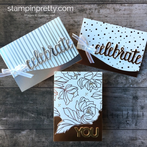 Springtime Foils Note Card Trio