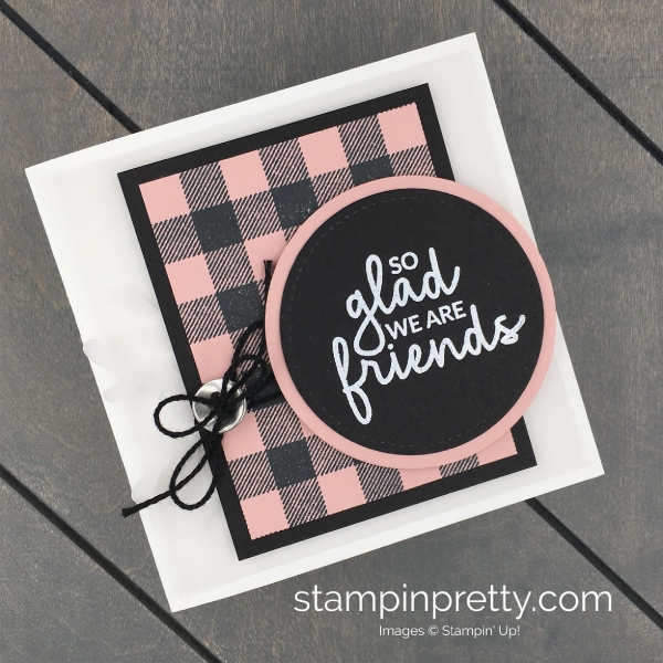 Blushing Bride Buffalo Check Friend Card