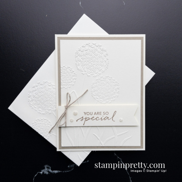 Pals Blog Hop: Embossed Dandelions Card