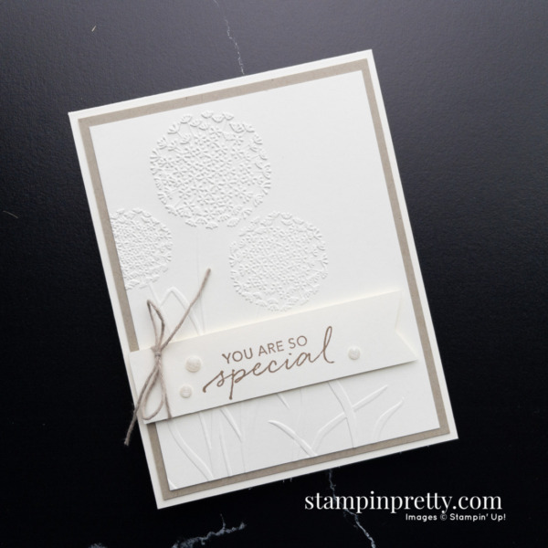 Pals Blog Hop: Embossed Dandelions Card