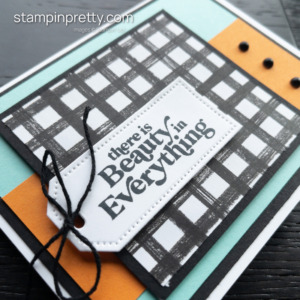Make a Modern Gratitude Card with Gingham Cottage DSP