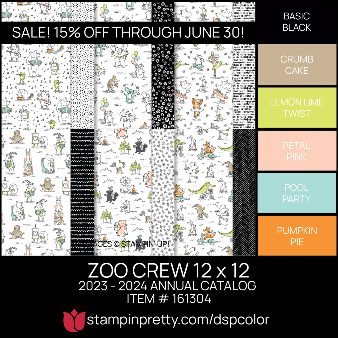 3 Zoo Crew Patterns for a Quick Birthday Card!