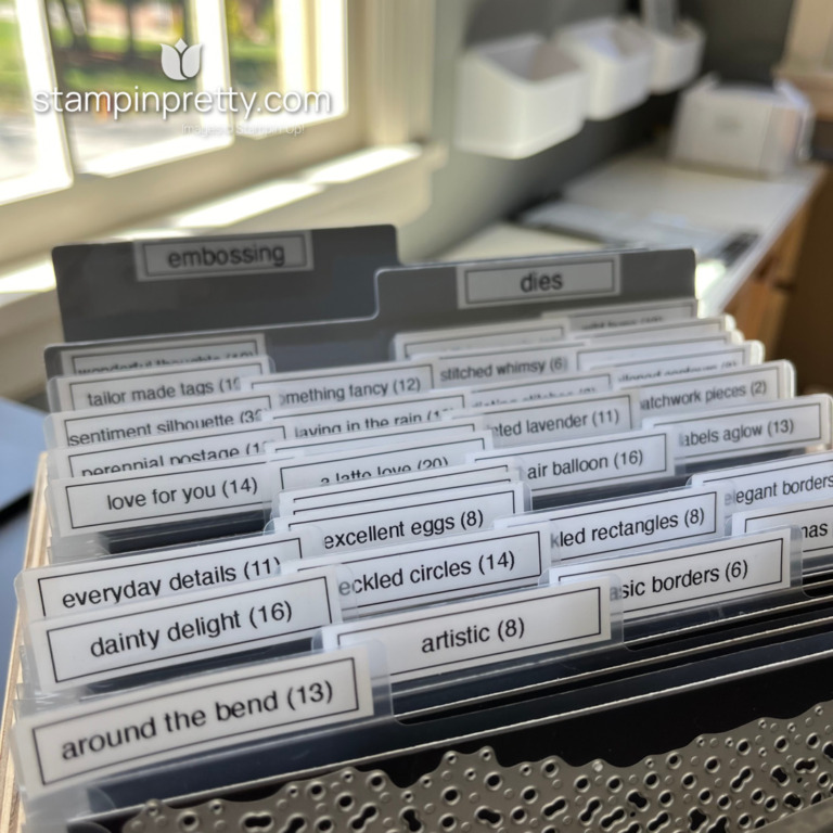 My Stamping Studio: How I Store My Dies & Embossing Folders